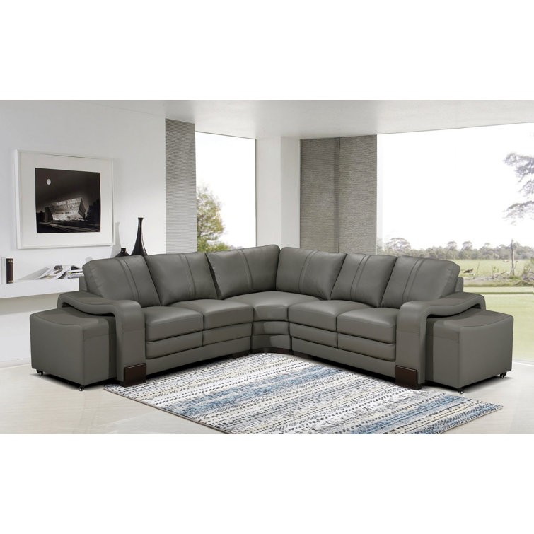 Brayden Studio Arnitra 5 - Piece Faux Leather Corner Sofa | Wayfair.co.uk